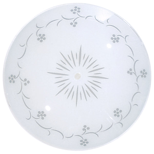 NUVO 13 in. - Round Glass Lamp Shade - White - Grape Pattern - 12-Pack ...