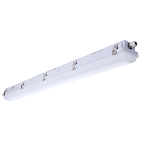 NUVO 40/50/60 Watt LED 4 Foot Linear Vapor Proof Fixture - 3K/4K/5K CCT ...