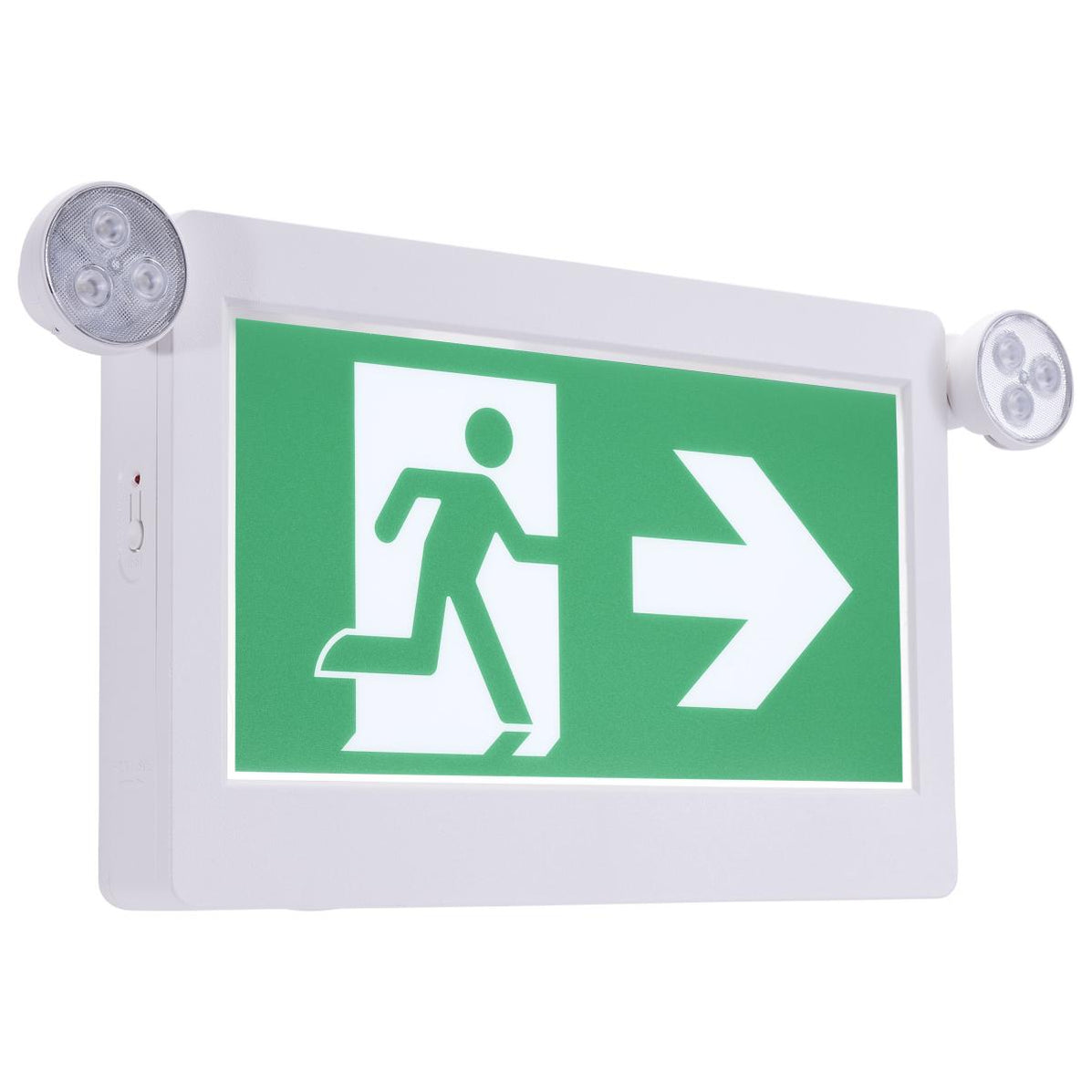 SATCO Running Man Green Combo Exit Sign/Emergency Light - 120/347V ...