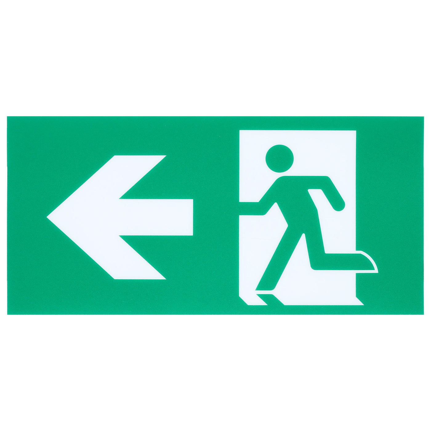 SATCO Running Man Green Edge Lit Exit Sign - 120-347V - 2HR backup ...