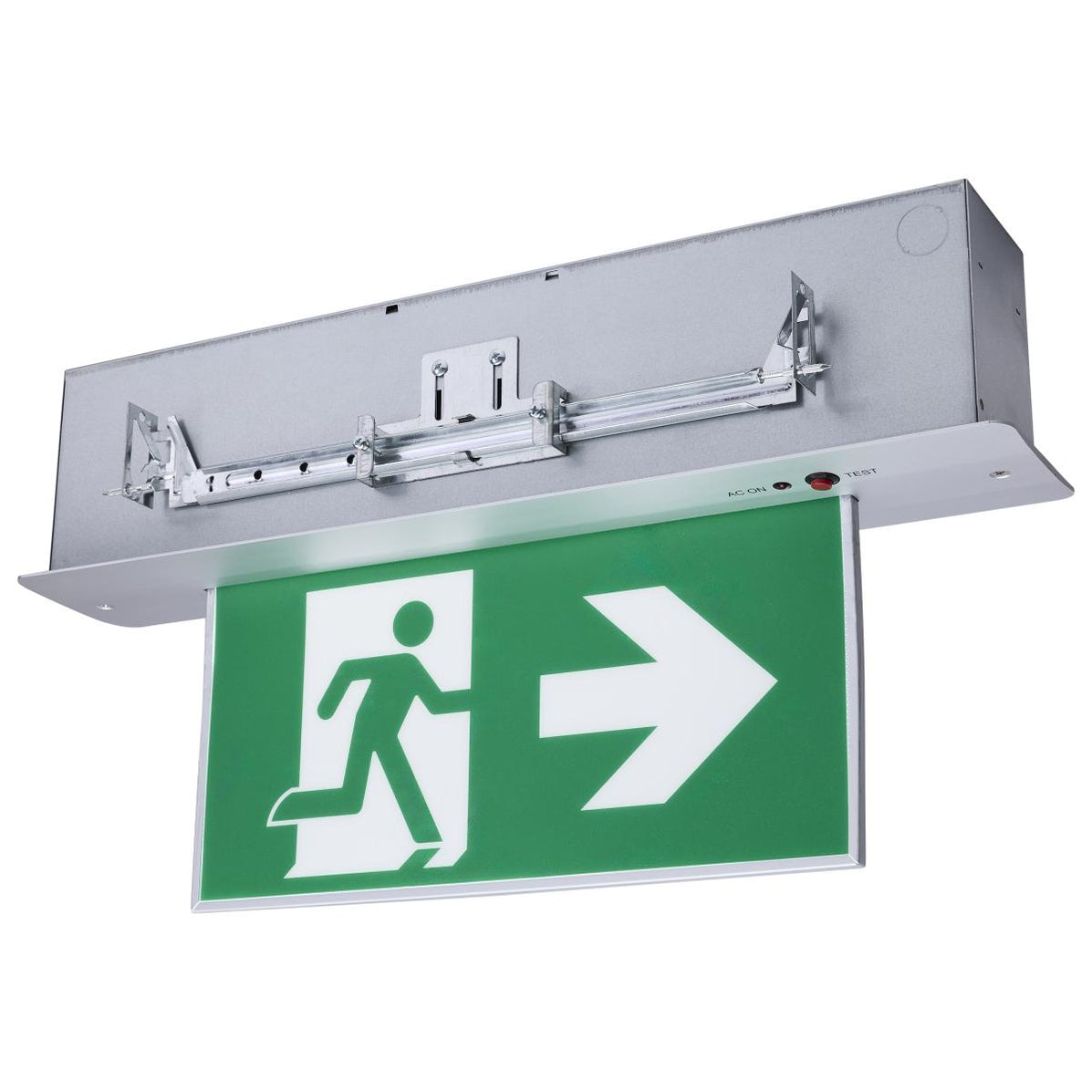 SATCO Running Man Green Edge Lit Exit Sign - 120-347V - 2HR backup ...