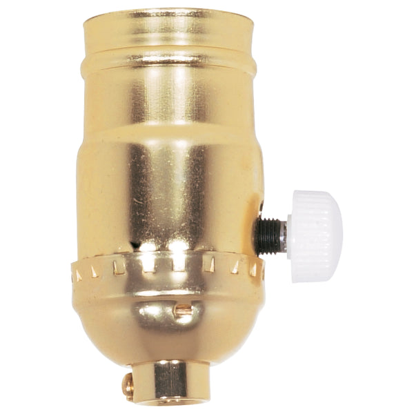 SATCO 150W Full Range Turn Knob Dimmer Socket - 1/8 IPS - Aluminum ...