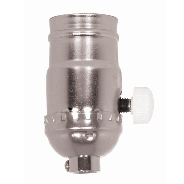 SATCO 150W Full Range Turn Knob Dimmer Socket - 1/8 IPS - Aluminum ...