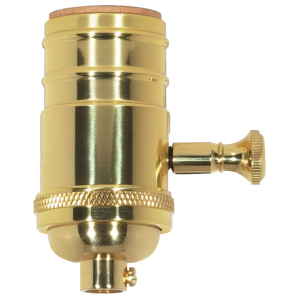 SATCO 150W Full Range Turn Knob Dimmer Socket With Removable Knob - 1/8 ...
