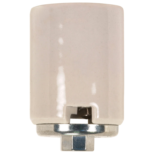SATCO Keyless Porcelain Mogul Socket With Metal 1/4 IPS With SS Cap ...