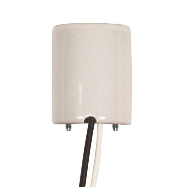 SATCO Keyless Porcelain Socket With Paper Liner - Mounting Screws Held ...