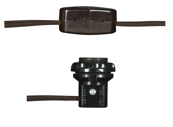 SATCO Phenolic Threaded Candelabra Sockets with Leads / Rings - 100 ...