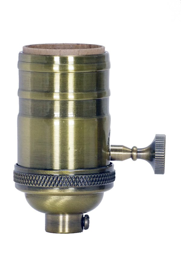 SATCO On-Off Turn Knob Socket With Matching Finish Removable Knob - 4 ...