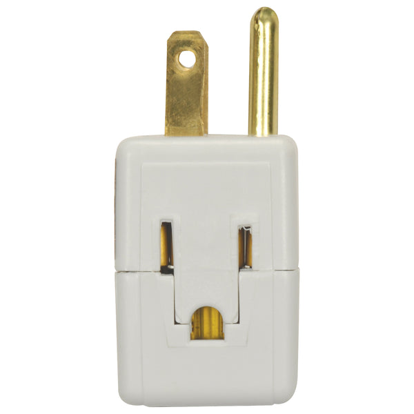 SATCO Triple Grounded Polarized Cube Tap - White - 15A - 125V - 1875W ...