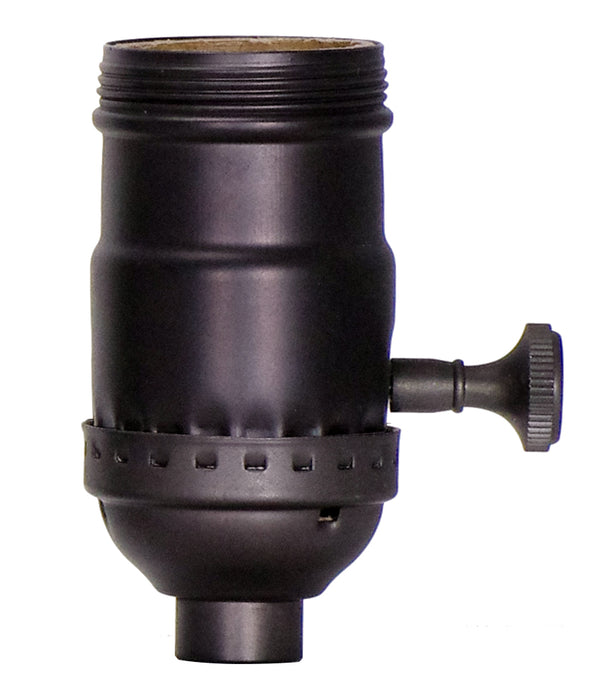 SATCO 3-Way (2 Circuit) Turn Knob Socket With Removable Knob - 1/8 IPS ...