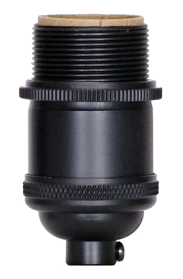 SATCO's Short Keyless Socket - 1/8 IPS - 4 Piece Stamped Solid Brass ...