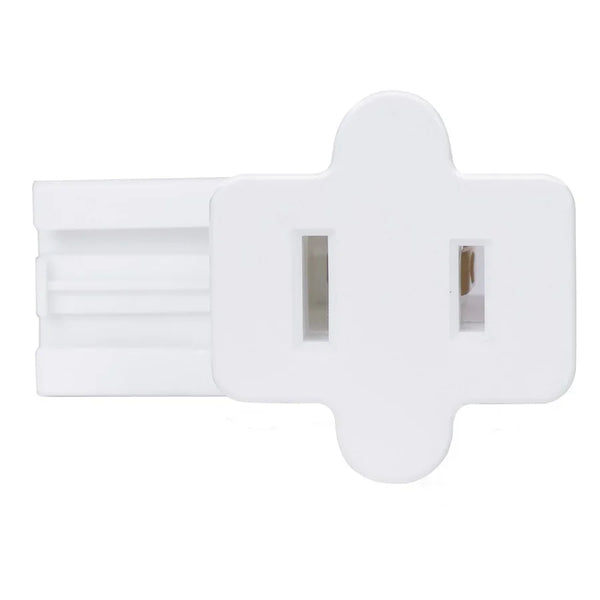 SATCO WHITE FEMALE SPT-1 PLUG — Pacific Lamp Wholesale