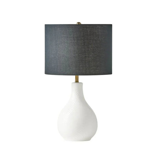 Craftmade1 Light Ceramic Base Table Lamp in White — Pacific Lamp Wholesale