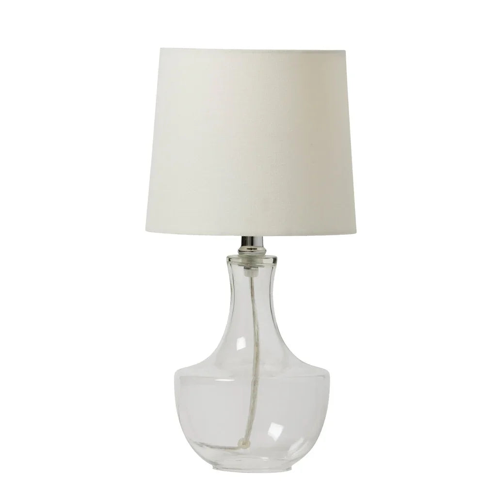 Craftmade1 Light Clear Glass Base Table Lamp — Pacific Lamp Wholesale