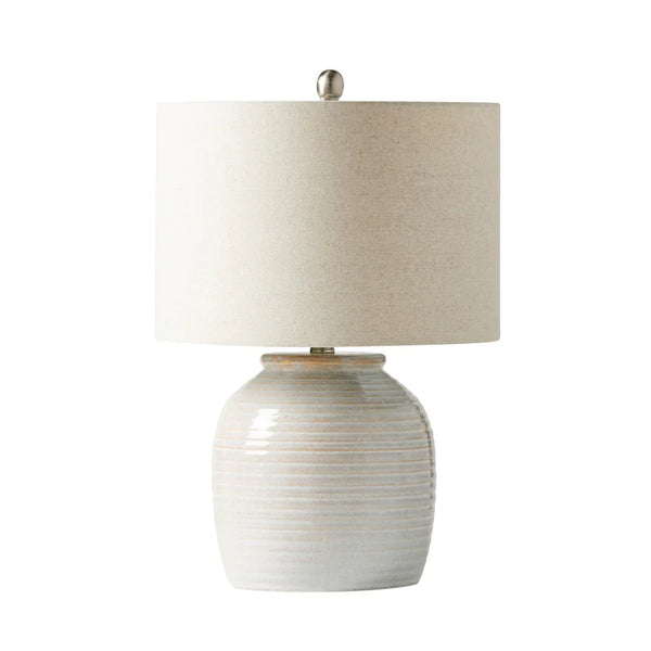 Craftmade1 Light Ceramic Base Table Lamp in Cream — Pacific Lamp Wholesale