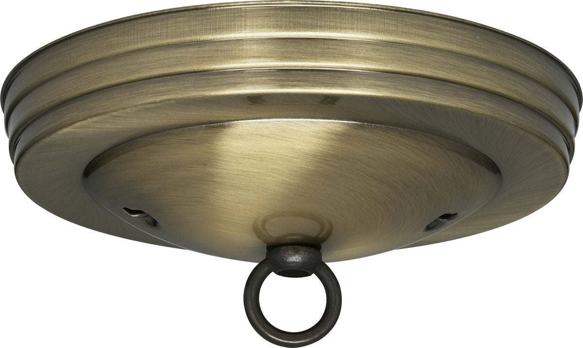 SATCO Standard Canopy Kit - Antique Brass Finish - 5" Diameter - 7/16 ...