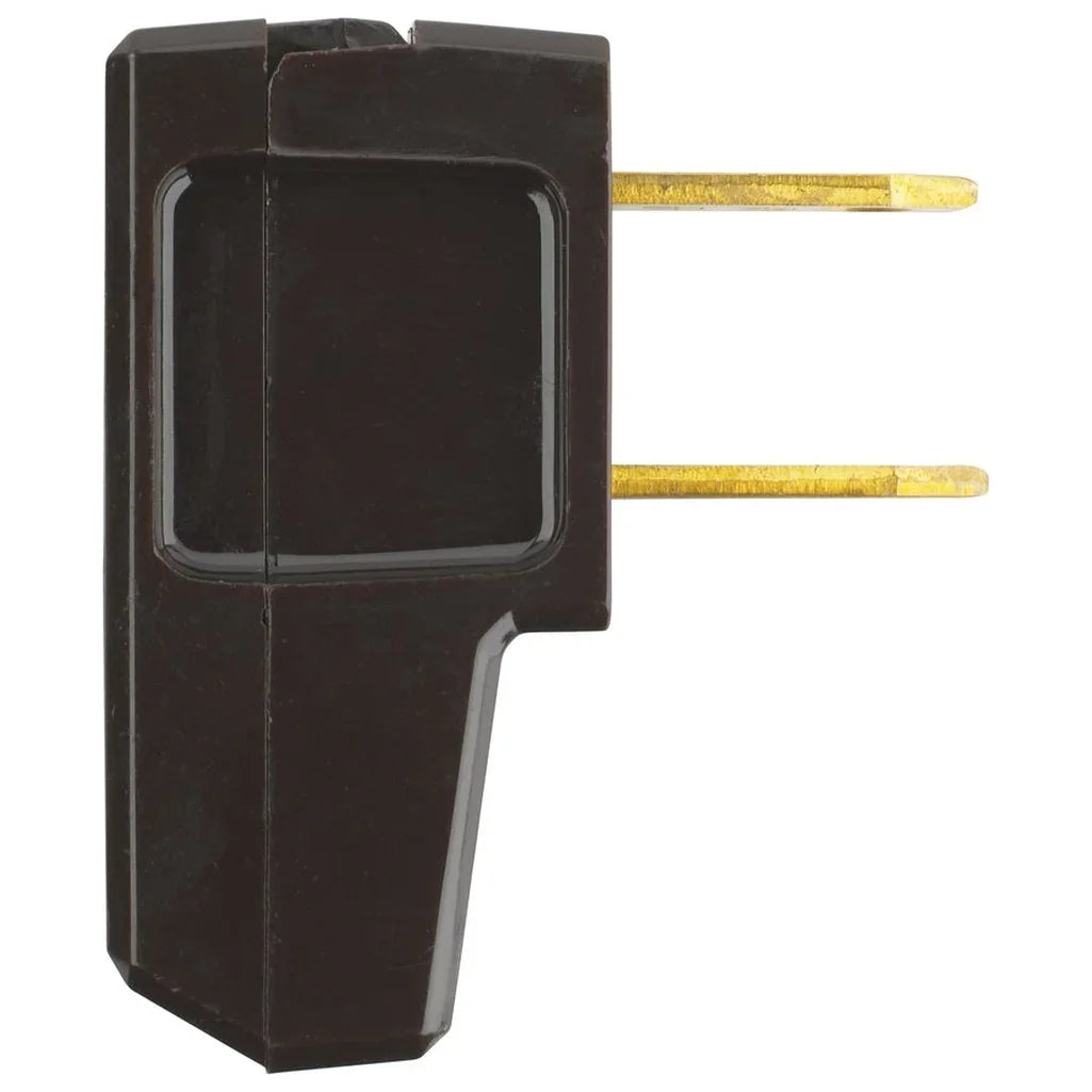 SATCO BROWN SUPER PLUG FOR 18/2 SPT- — Pacific Lamp Wholesale