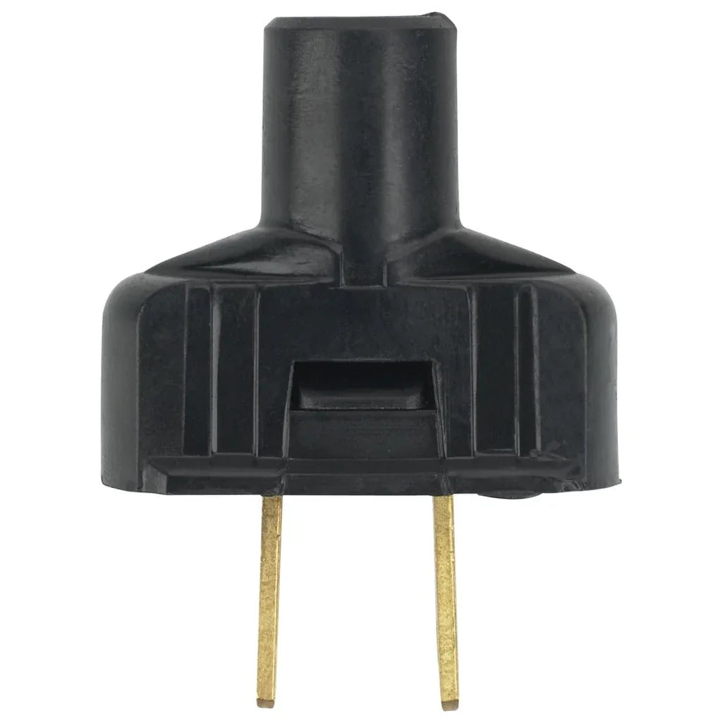 SATCO VINYL PLUG-BLACK — Pacific Lamp Wholesale