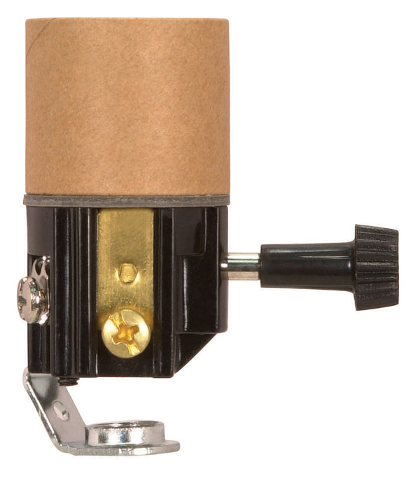 SATCO Turn Knob Socket With Paper Liner - 2" Height - On-Off Turn Knob ...