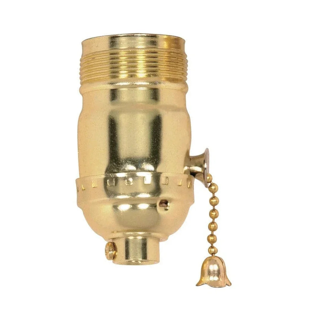 SATCO PULL CHAIN SOCKET W/UNO THREAD — Pacific Lamp Wholesale
