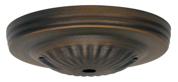 SATCO Ribbed Canopy - Canopy Only - Dark Antique Brass Finish - 5 ...