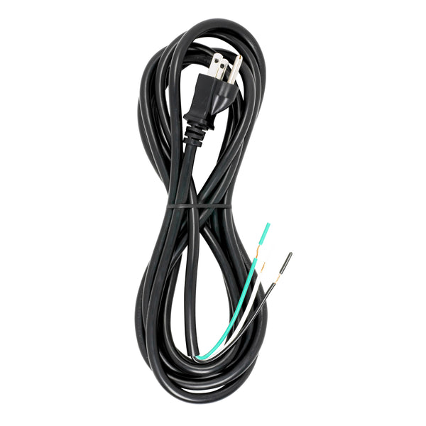 SATCO 10 Foot 18/3 SJT 105C Heavy Duty Cord Set - Black Finish - 50 ...