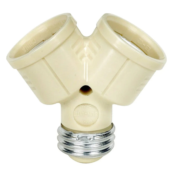 SATCO SINGLE TO TWIN LAMPHOLDER IVY — Pacific Lamp Wholesale