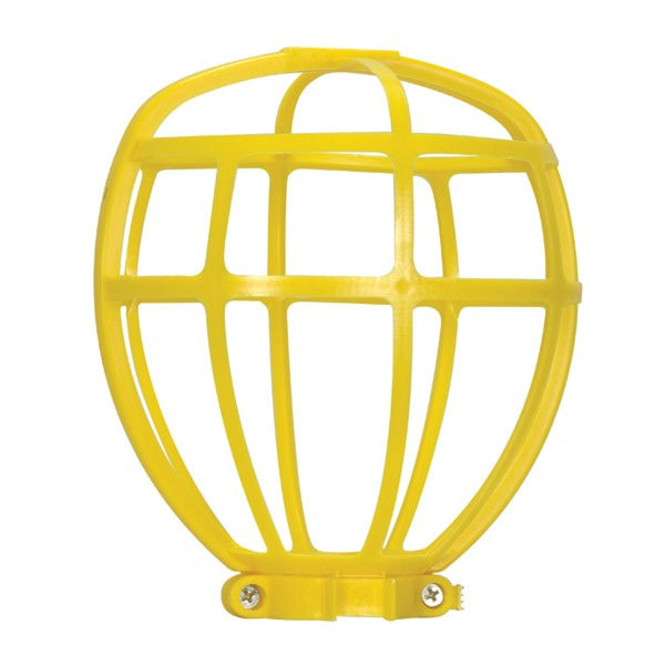 SATCO Yellow Trouble Light Plastic Cage Suitable for Outdoor Locations ...