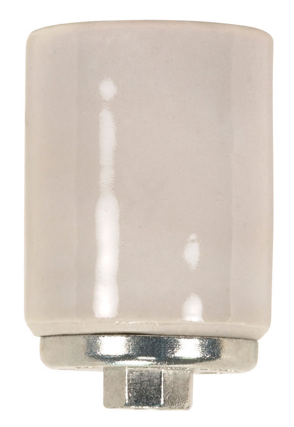 SATCO Keyless Porcelain Mogul Socket With Metal 1/4 IP Cap - Glazed ...