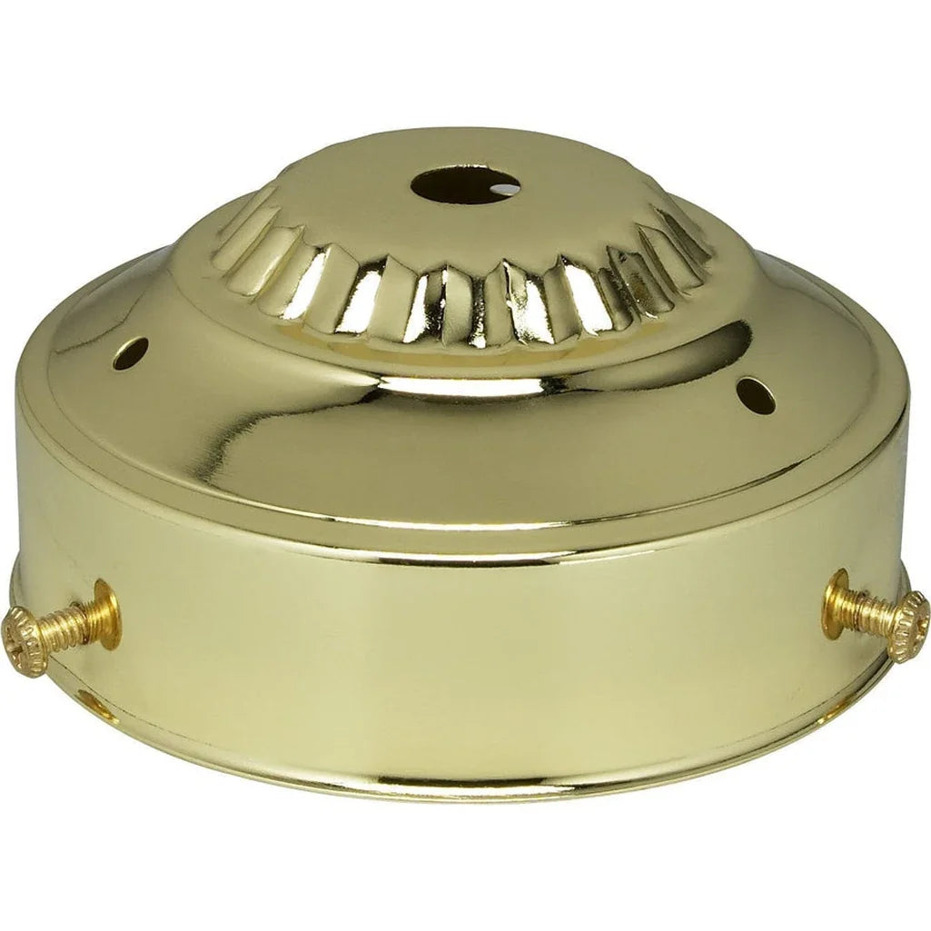SATCO 3 1/4" FIT BRASS GLASS HOLDER — Pacific Lamp Wholesale