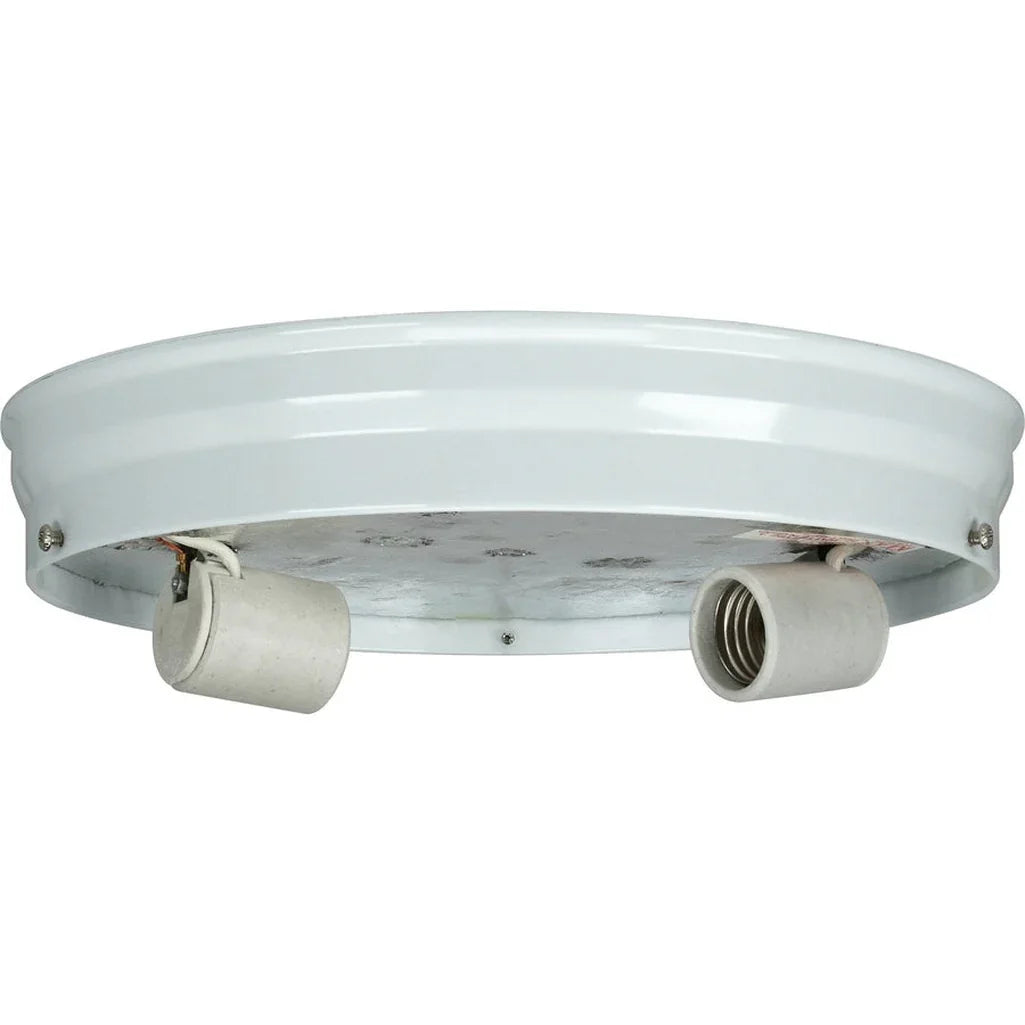 SATCO 10" WHITE WIRED PAN — Pacific Lamp Wholesale