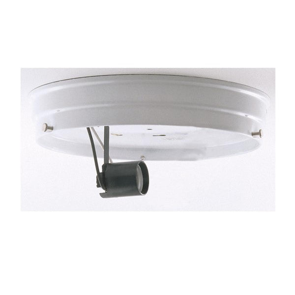SATCO 6" 1-Light Ceiling Pan - White Finish - Includes Hardware - 60W ...