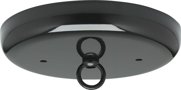 SATCO Contemporary Canopy Kit - Black Finish - 5" Diameter - 7/16 ...