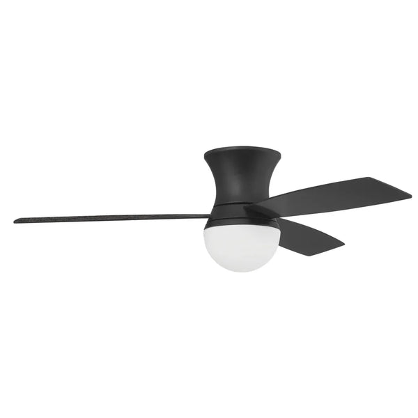Craftmade 52" Daybreak in Flat Black w/ Flat Black/Greywood Blades ...