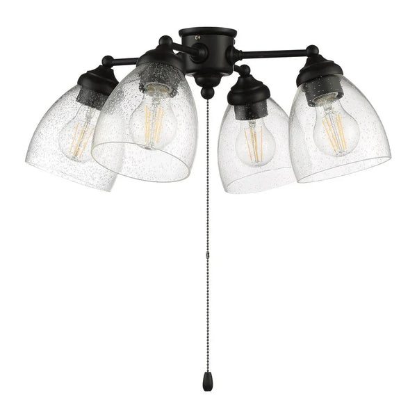 Craftmade 4 Light Universal Light Kit in Flat Black LK401105-FB-LED ...
