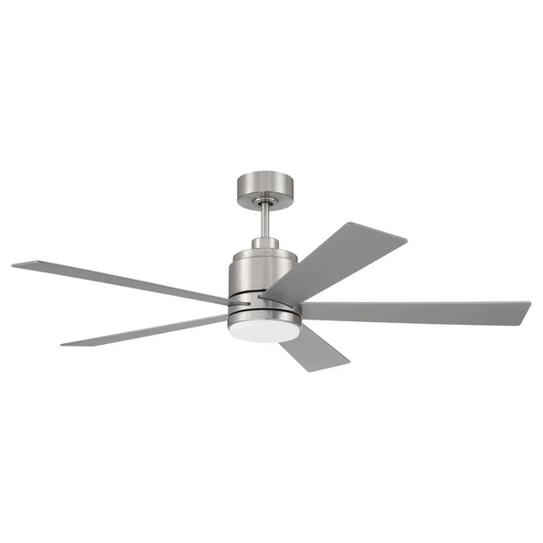 Craftmade 52" McCoy 5-Blade in Brushed Polished Nickel w/ Brushed ...