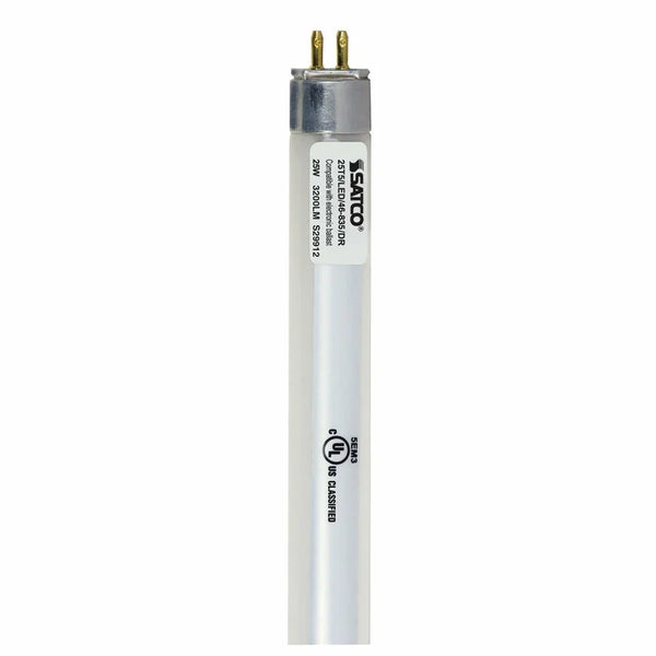 SATCO 25W T5 LED - Miniature bi-pin base - 3500K - 50000 Average rated ...