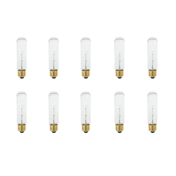 SATCO 25 Watt T10 Incandescent - Clear - 200 Lumens - Medium base - 120 ...