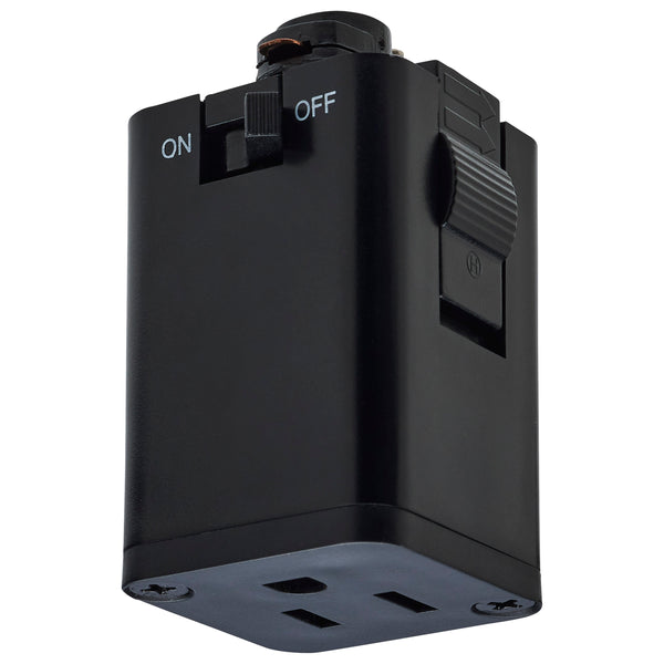 NUVO Outlet Track Adapter - Black Finish - 100-Pack — Pacific Lamp ...