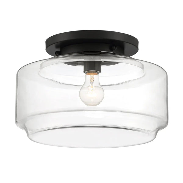 Craftmade Peri 1 Light 14" Flushmount in Flat Black — Pacific Lamp ...