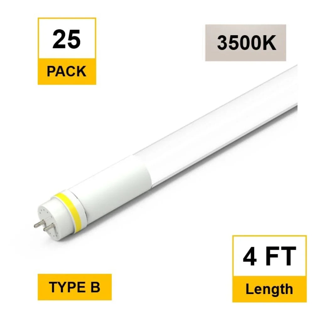 Halco LED T8 High Efficiency Linear Tube 10.5W 48in 3500K Type B Double ...