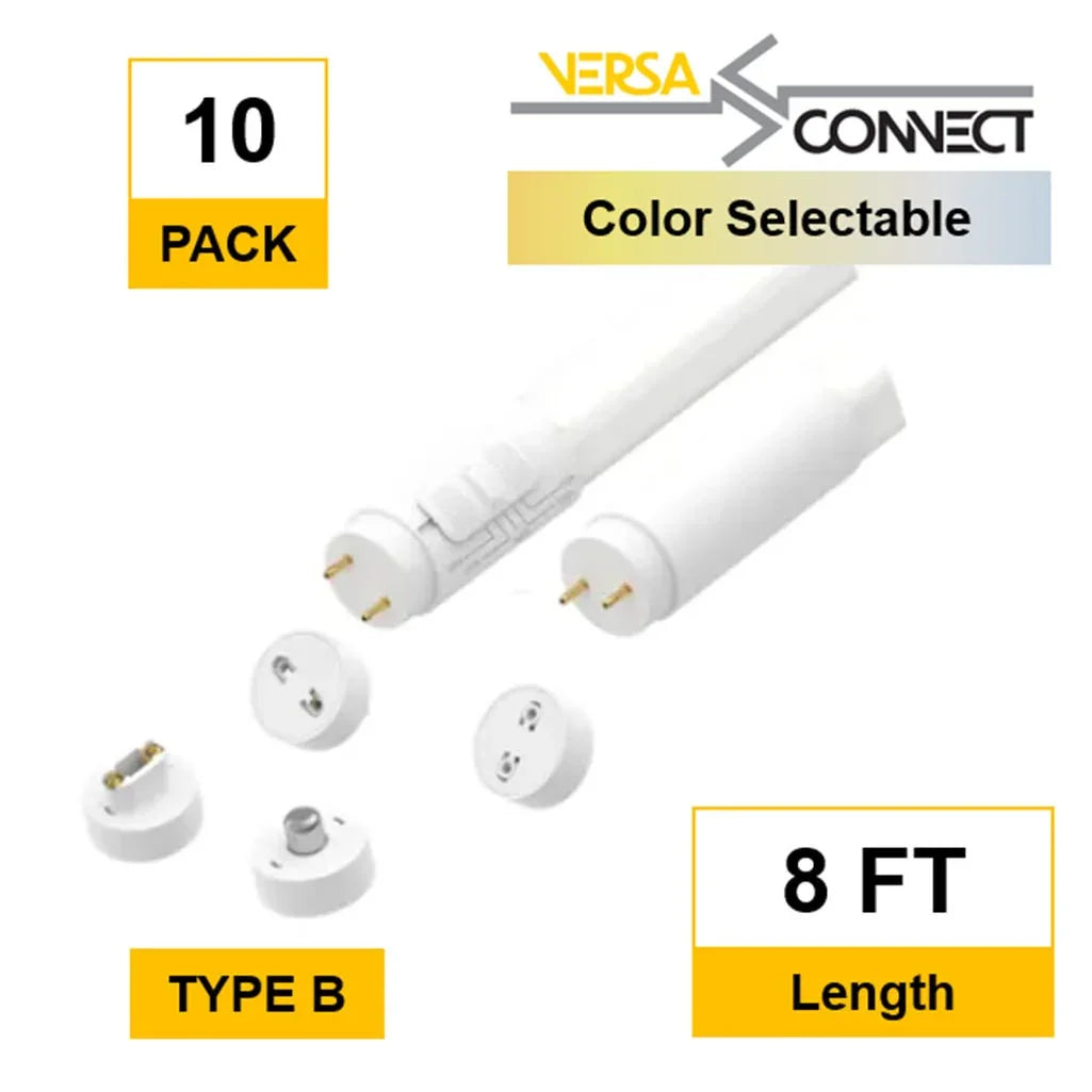 Halco VersaConnect LED T8 96in (2 X 48in) 42 Watt Color Selectable ...