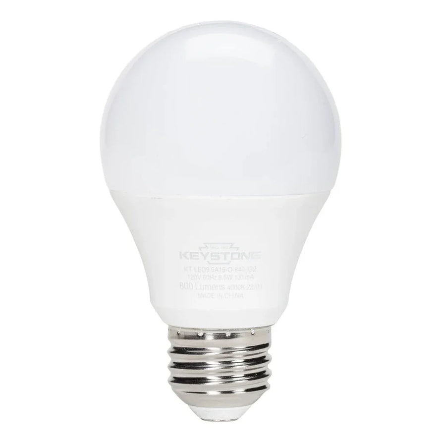 Keystone A19 Omni-Directional Bulb, 40W Equivalent, E26 Medium Base, 3000K, 80 CRI, Generation 3 ...